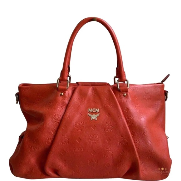 MCM | Bags | Mcm Calfskin Ottomar Monogram Tote | Poshmark